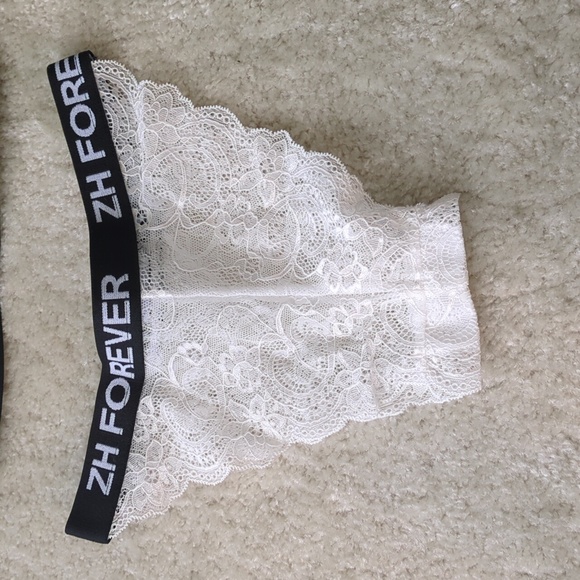 ZH Forever | Intimates & Sleepwear | New Sexy Floral Lace White Bra And ...